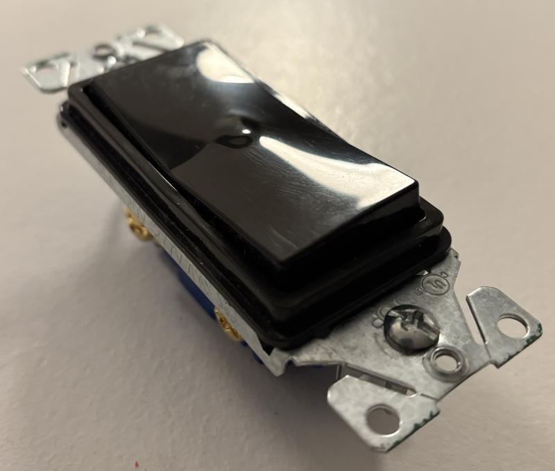 Eaton 15-amp Single-pole Rocker Light Switch , White in the Light ...