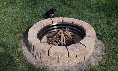 Style Selections 36-in Galvanized Fire Ring SRFP11807 at Lowes.com