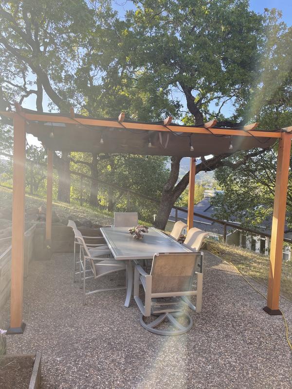 Paragon Outdoor Grand Tuscan 12-ft W x 20-ft L x 8-ft 8-in H Slate Gray ...