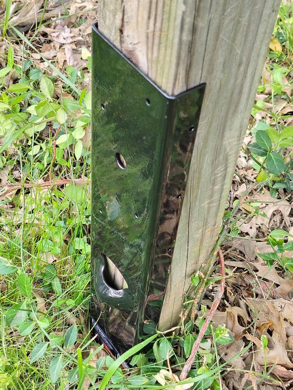 Simpson Strong-Tie E-Z Mender 28-in x 28-in Powder Coating, Black Steel ...