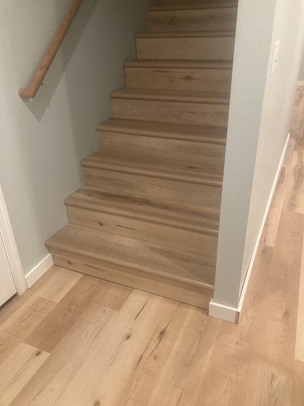 ProCore Plus English Grove Oak 1-in T x 2.5-in W x 94-in L Vinyl Stair ...