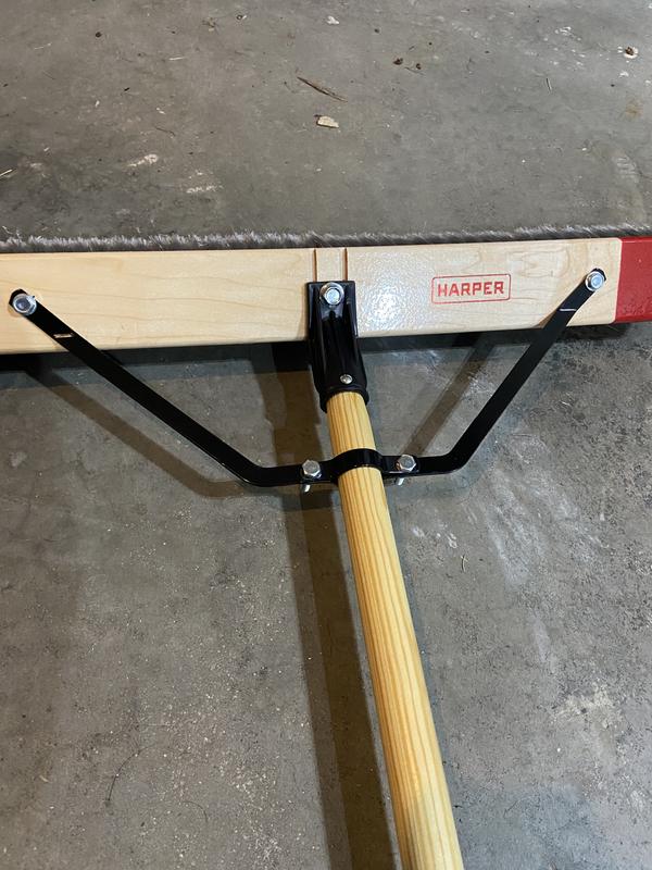 Harper 24-in Poly Fiber Smooth Surface Shop/Garage Push Broom 20201014 ...