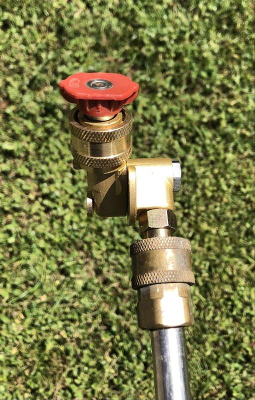 SurfaceMaxx 1/4-in Brass Pivot Attachment for Gas and Electric Pressure ...