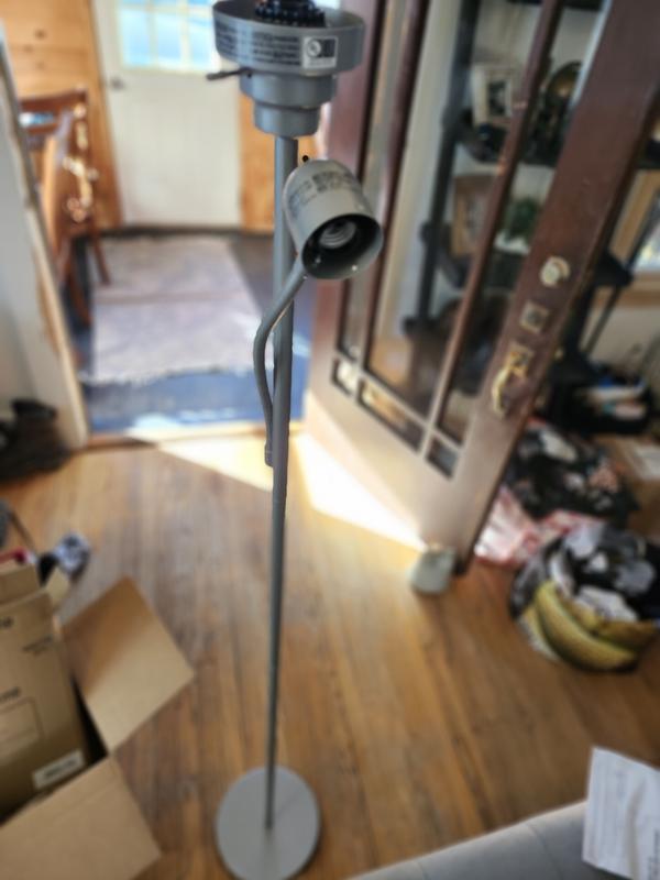 Style Selections 71-in Black Torchiere with Side-light Floor Lamp ...