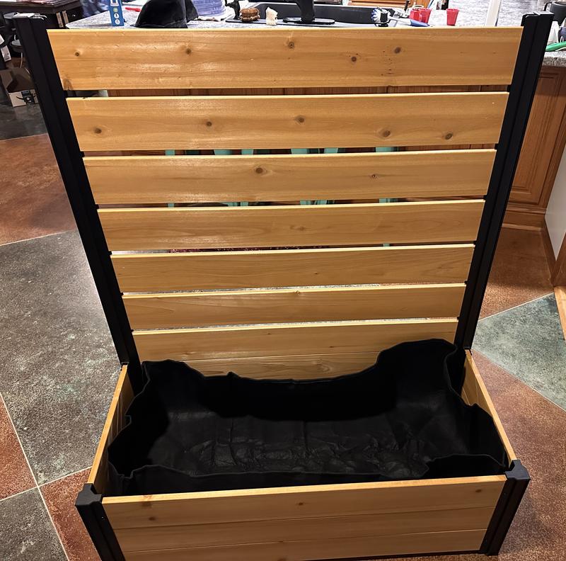 Enclo Privacy Screens Concord 41-in W x 73-in H Wood Planter Box Cedar ...