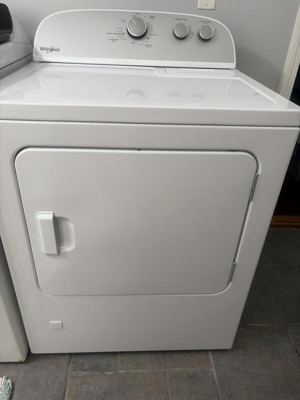Whirlpool 7-cu ft Vented Gas Dryer (White) WGD4815EW at Lowes.com