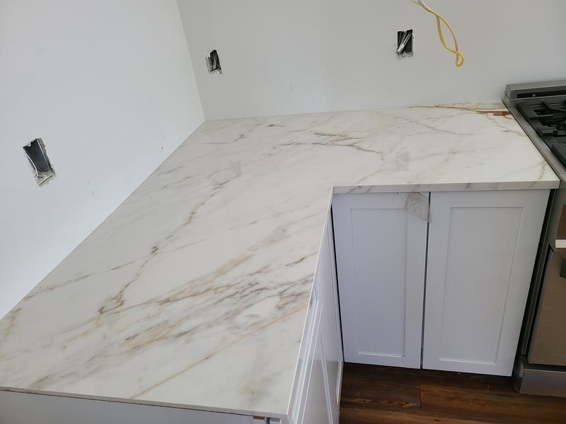 Derivati Paragon Ultra Compact Surface White Kitchen Countertop SAMPLE ...