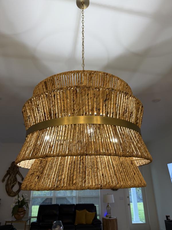 Scott Living Thurlo 4-Light Satin Brass Transitional Linear Large ...