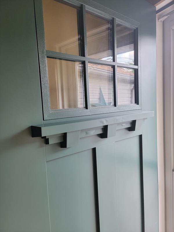 Masonite 36-in x 80-in x 4-9/16-in Fiberglass Craftsman Right-hand ...