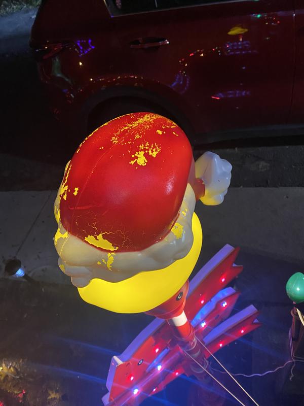 Grinch The Grinch 60-in Freestanding Lamp post Door decoration with ...