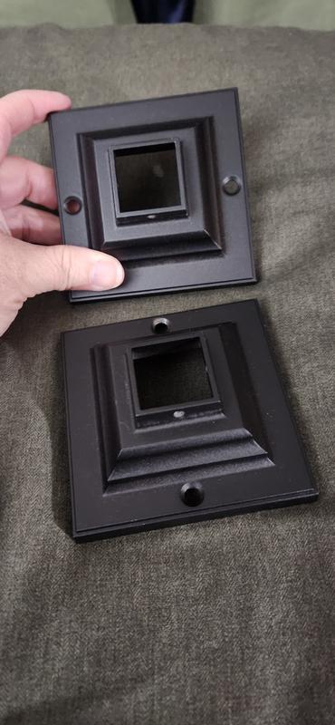 Harbor Breeze 2-pack Universal Path Light Post Mount Adapter LS1393-BKM ...