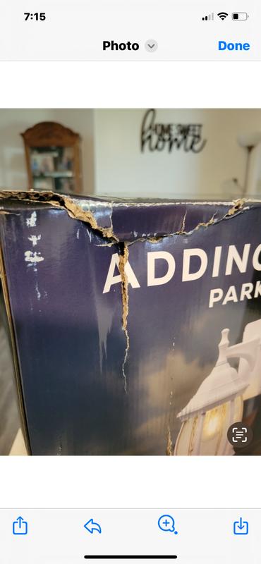Addington Park Victoria 1 -Light 12.21-in H Matte Black Hardwired ...