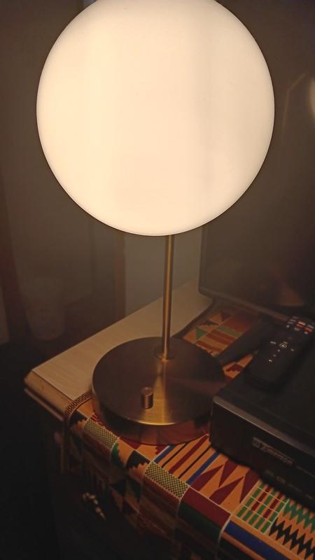 Safavieh Table Lamps 20.5-in Gold LED Rotary socket Table Lamp with ...