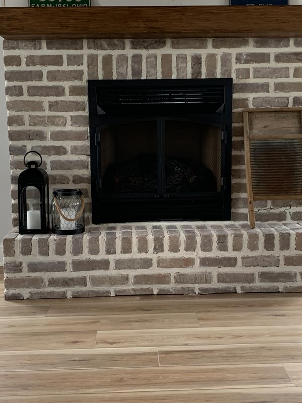 General Shale Providence Thin Brick Carbon 2-in x 8-in Tumbled Natural ...