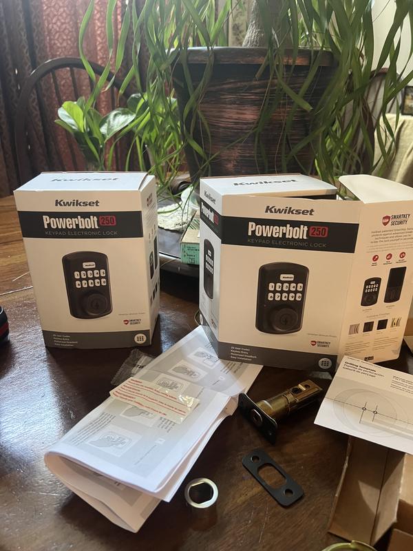 Kwikset Powerbolt 250 Satin Nickel Electronic Deadbolt Smartkey with ...