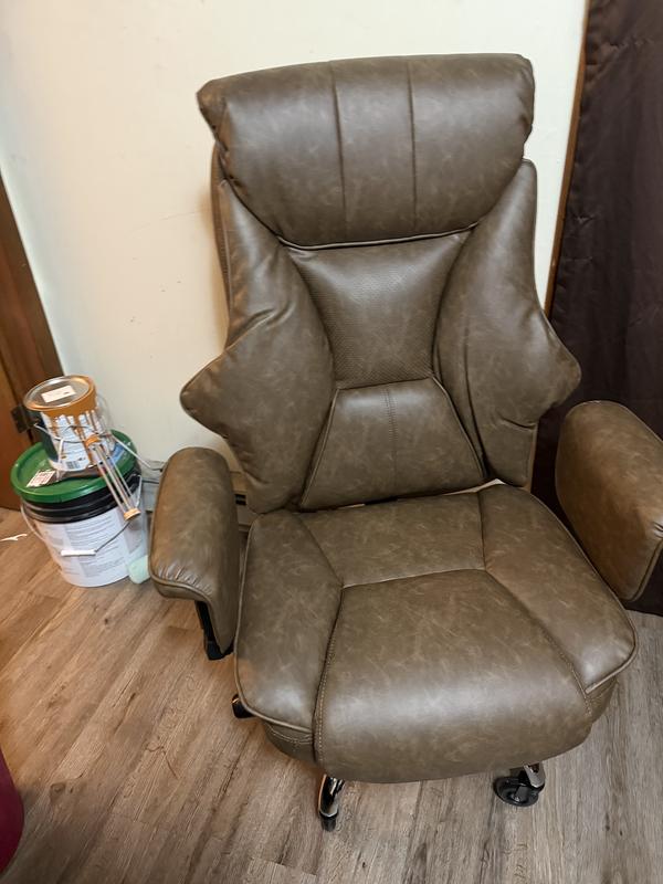 NOBLEMOOD Set of Office Chairs Brown Contemporary Ergonomic Adjustable ...