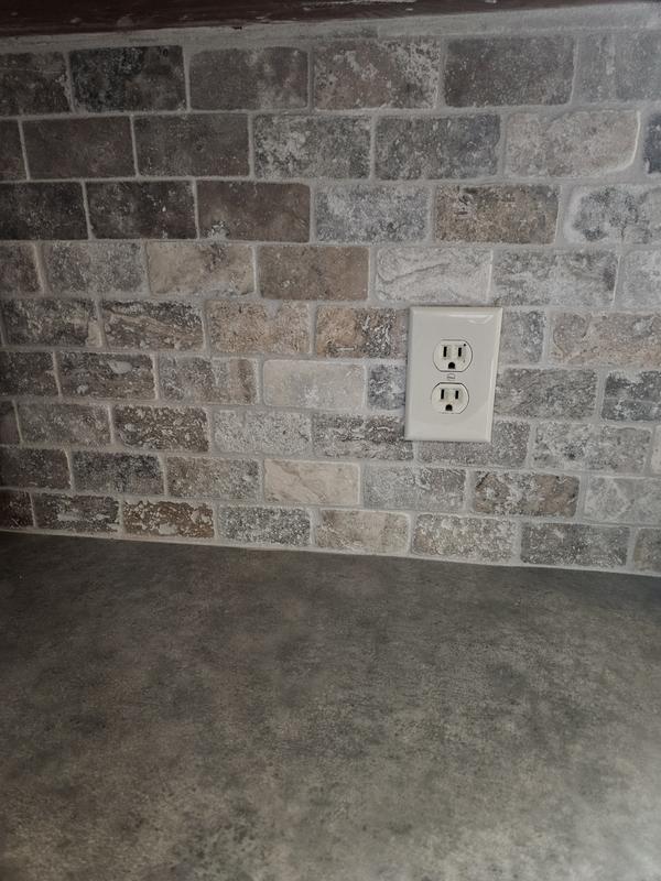 Satori Silver Crescent 12-in x 12-in Tumbled Natural Stone Travertine ...
