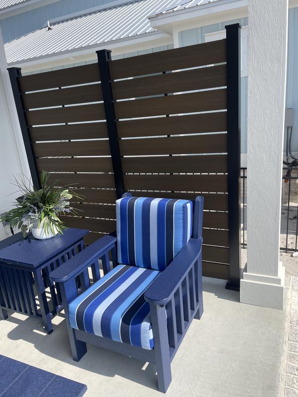 HOFT End Post Kit A6 and Hardware 72-in W x 73.5-in H Black Aluminum ...