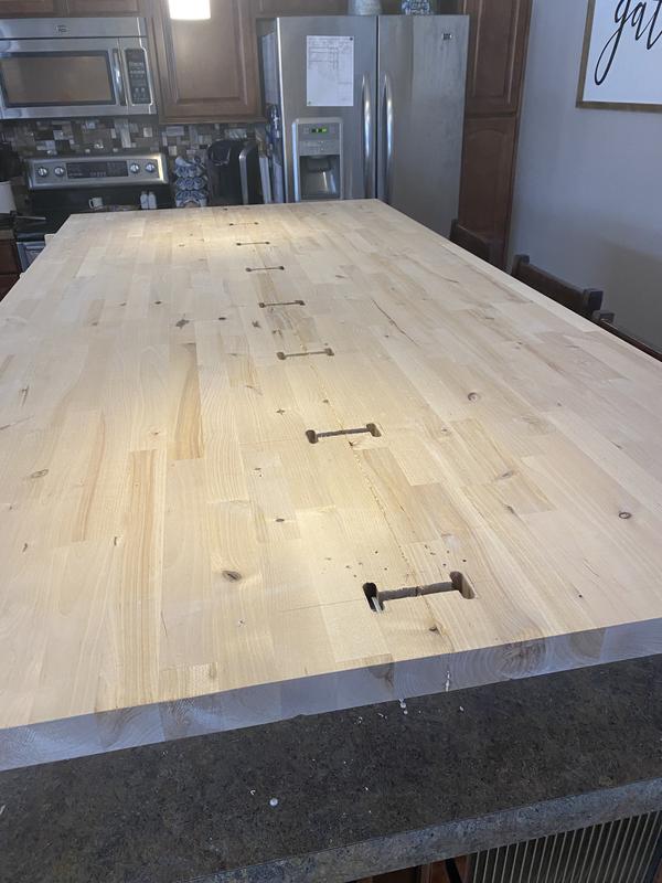 The Baltic Butcher Block 8-ft x 24.96-in x 1.75-in Natural Birch ...