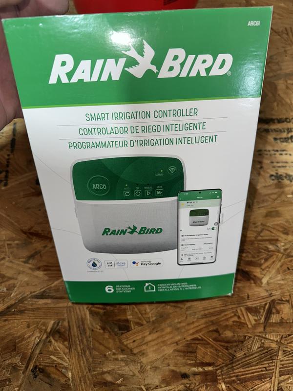 Rain Bird 6-Station Digital Wi-Fi Compatible Smart Irrigation Timer ...
