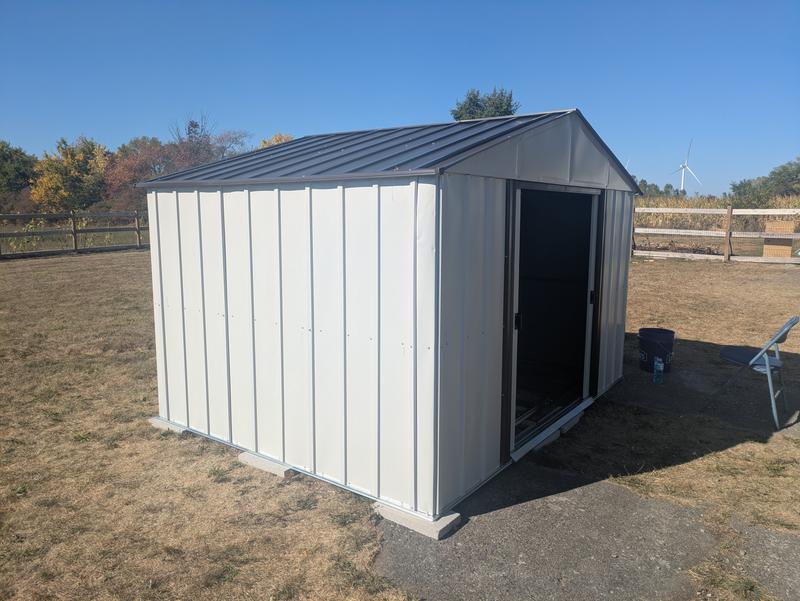 Shop Arrow Arrow 10-ft x 8-ft High Point Galvanized Steel Storage Shed ...