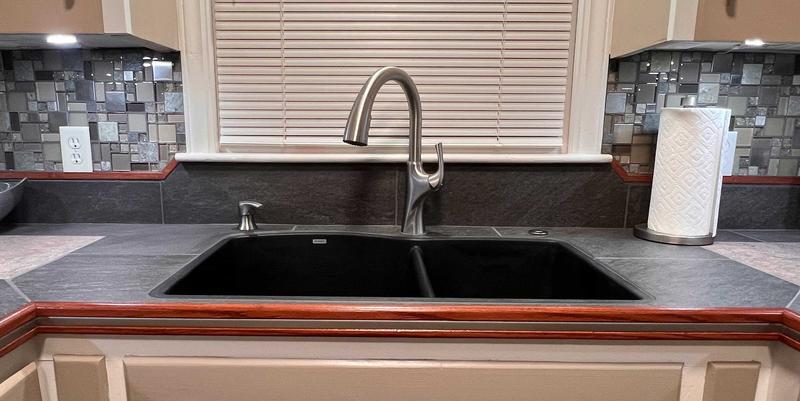 BLANCO Diamond Silgranit Undermount 32-in x 19.36-in Anthracite Granite ...