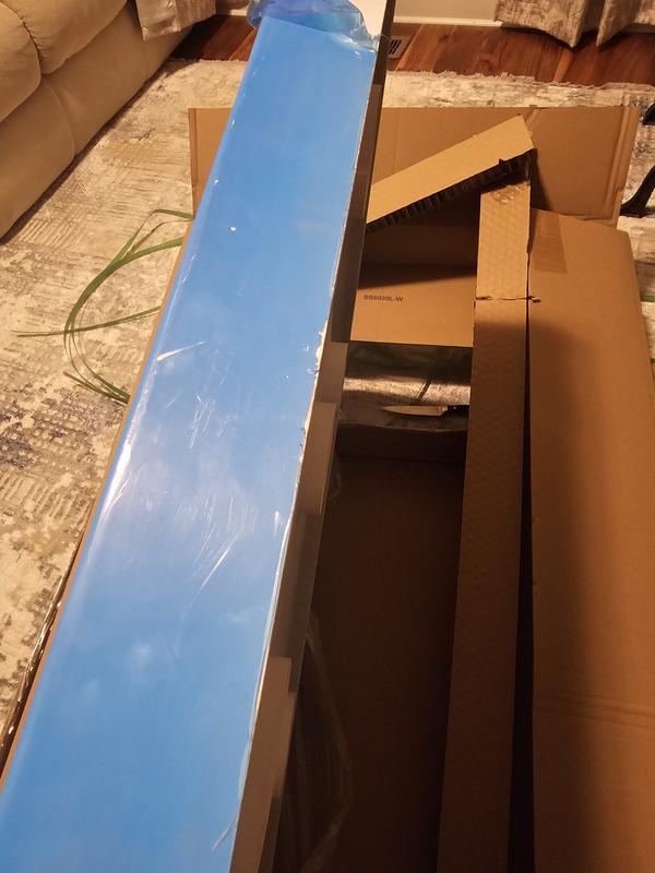 allen + roth Platform 48-in W x 34-in L White Single Threshold ...