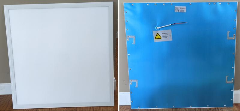 WYZM 10-Pack 2-ft x 2-ft Adjustable Daylight LED Panel Light 2X2-10P-B ...