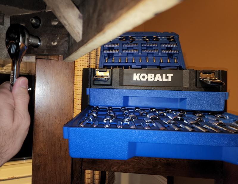 Kobalt 257 -Piece Standard (SAE) and Metric Mechanics Tool Set with ...