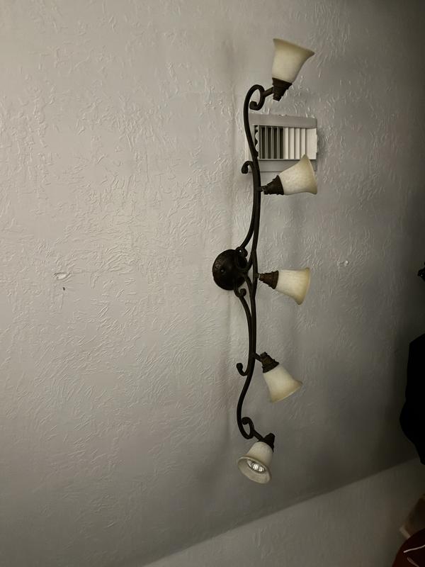 SILJOY 7-Light Frosted White Sputnik Chandelier Golden Brass ...