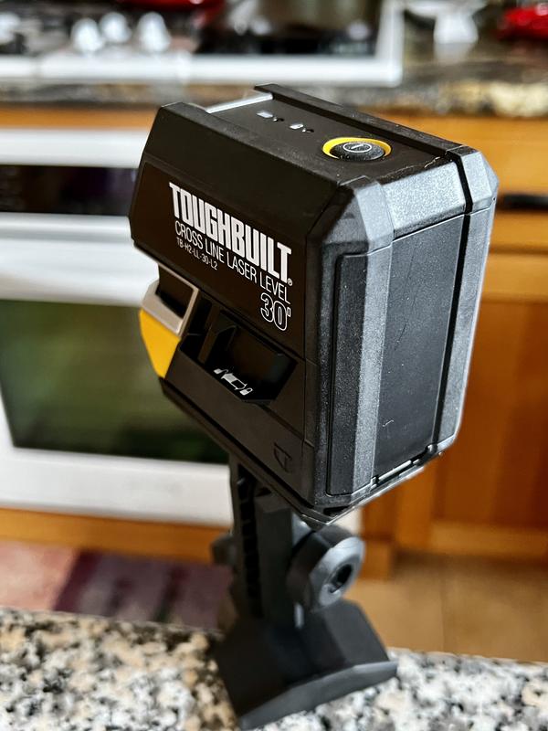 TOUGHBUILT 30-ft Green Self-Leveling Cross-line Laser Level TB-H2-LL-30 ...