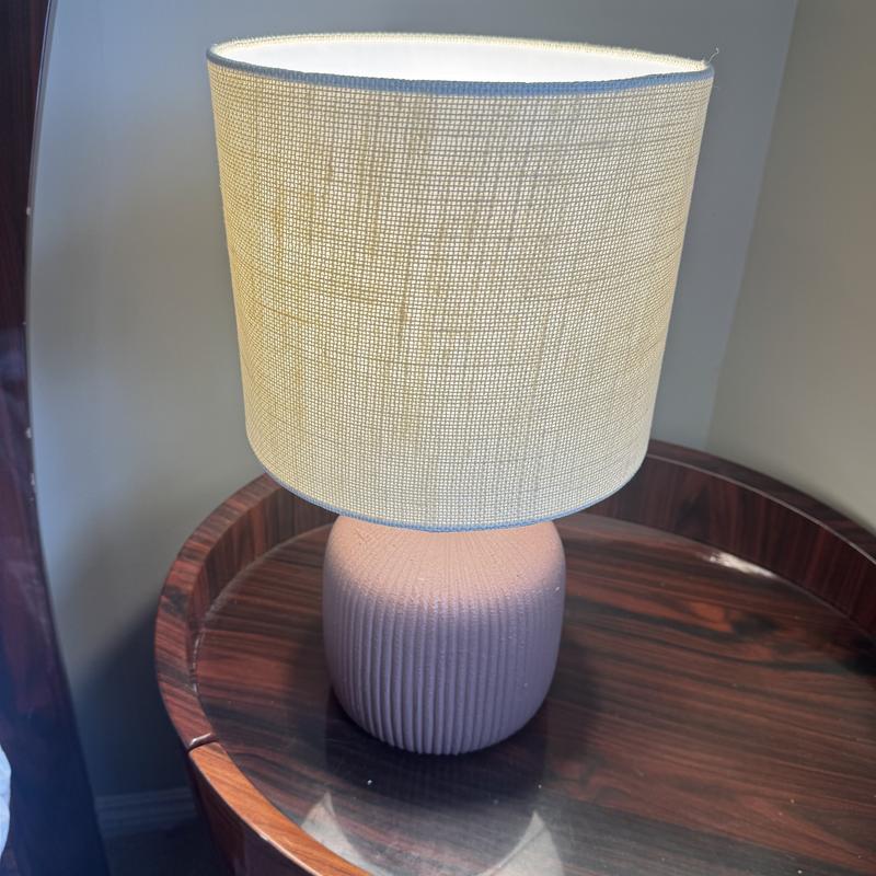 KAWOTI Kem 17.75-in Rustic Green LED Rotary socket Table Lamp with ...