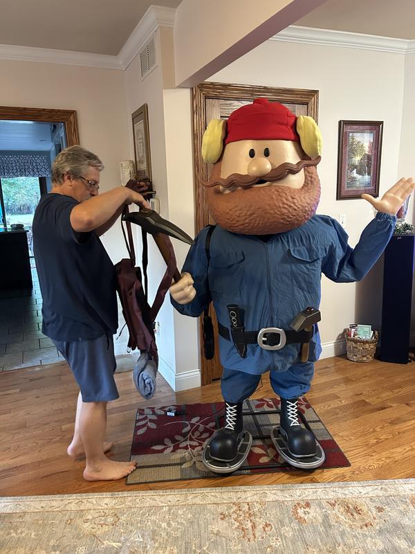 Rudolph the Red-Nosed Reindeer 6-ft Yukon Cornelius Animatronic Yard Decoration in the Christmas ...