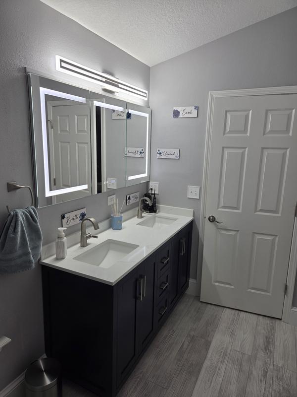 Wyndham Collection Miranda 60-in Dark Blue Undermount Double Sink ...
