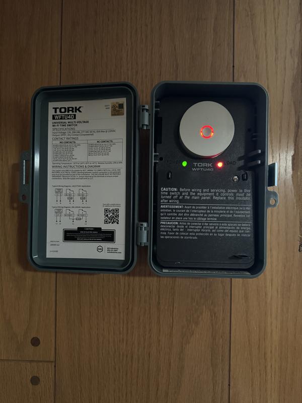 TORK 40-Amps 120/277-volt 1-Outlet Wall Mount Countdown Lighting Timer ...