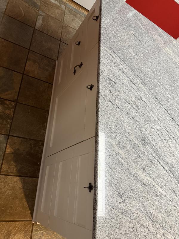 SenSa 4 In. x 4 In. Delicatus Ice Granite White Kitchen Countertop ...