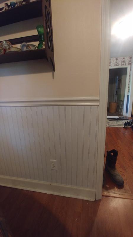 NextWall 30.75-sq ft Off-white Vinyl Beadboard Self-adhesive Peel and ...