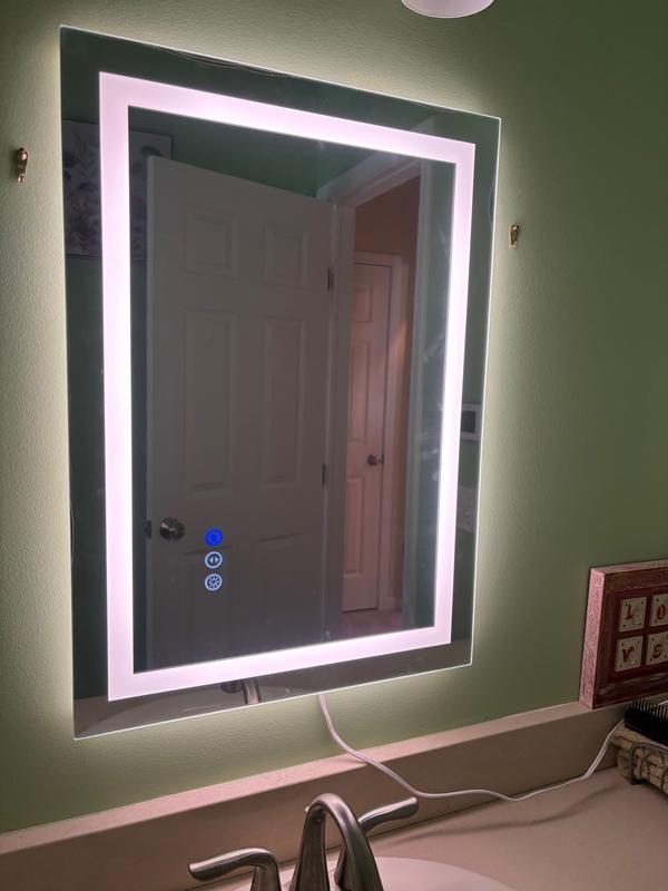 YQP 77x36 Inch UL Certified Front Light and Backlit LED Anti-Fog ...