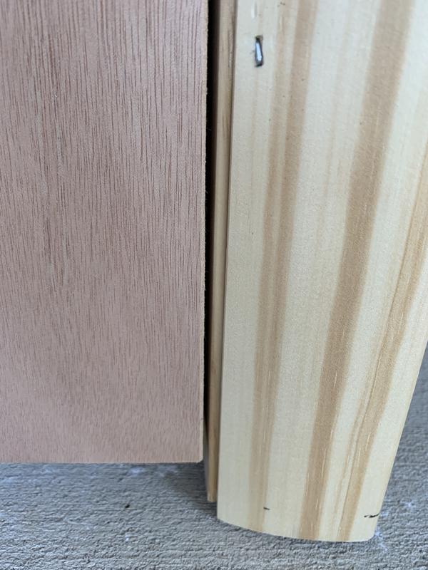 Masonite 32-in x 80-in Natural Hollow Core Flush Left Hand Hardwood ...