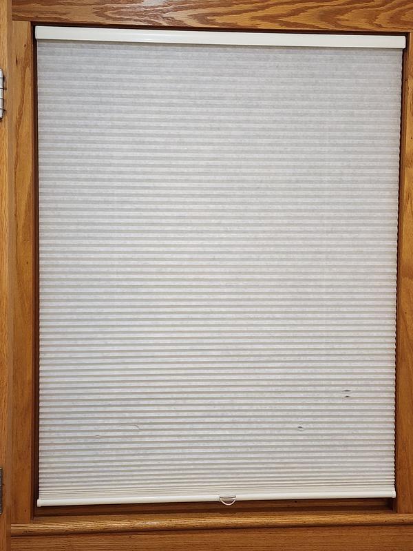 allen + roth 33-in x 72-in White Light Filtering Cordless Cellular ...