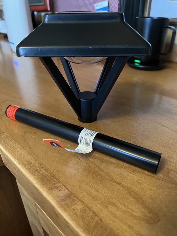 Harbor Breeze Pyramid Path 20-Lumen Black Solar LED Outdoor Path Light ...