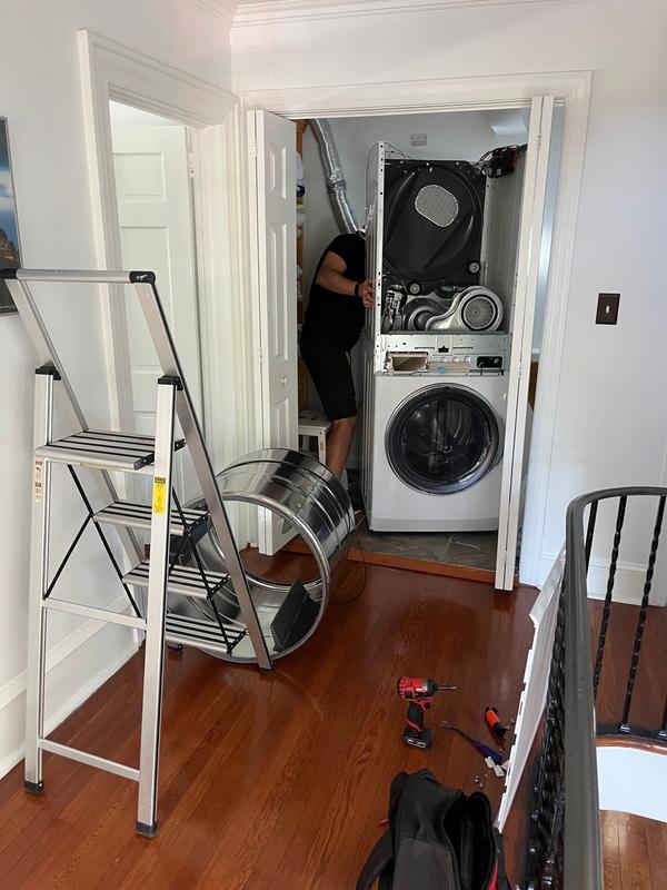 Electrolux SmartBoost Premix Electric Stacked Laundry Center with 4.5 ...
