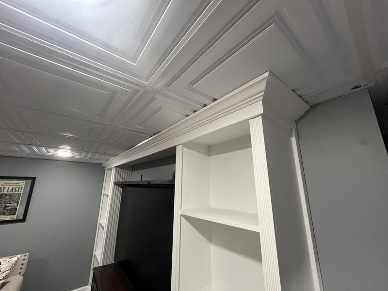 11/16-in x 4-3/4-in x 8-ft Finished Gray MDF Tongue and groove Slat ...