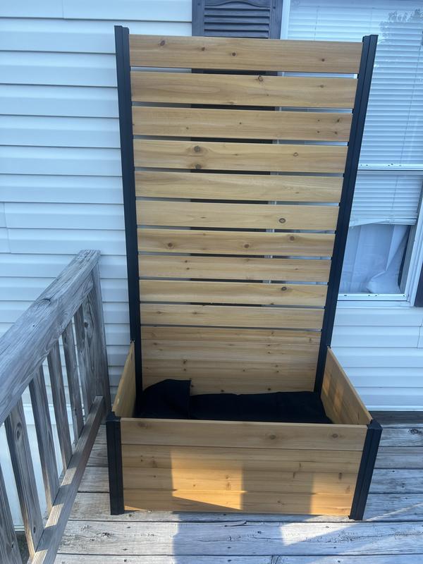 Enclo Privacy Screens Concord 41-in W x 73-in H Wood Planter Box Cedar ...