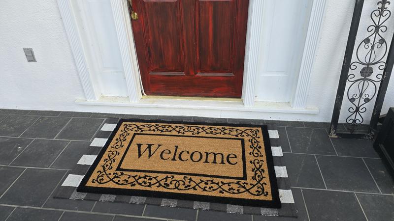 Callowaymills 3-ft x 4-ft Natural/Black Coir Rectangular Indoor or ...