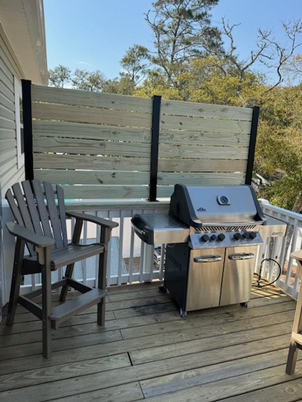 HOFT End Post Kit A4 and Hardware 6-ft x 44-in Black Aluminum Deck ...