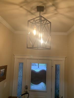 Kichler Solander 3-Light Olde Bronze Traditional Clear Glass Geometric ...