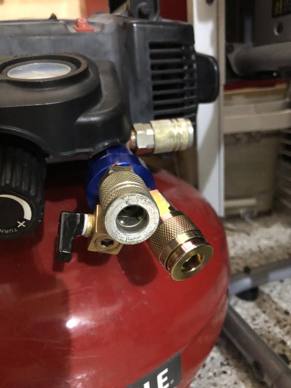 Kobalt NPT 3-in-1 Air Manifold 1/4-in SGY-AIR17NB at Lowes.com