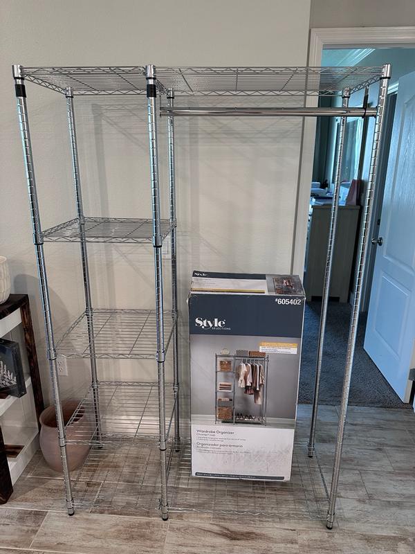 Style Selections Chrome Steel Clothing rack in the Clothes Racks ...
