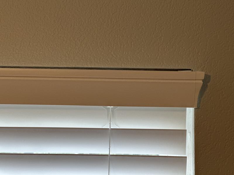 LEVOLOR Trim+Go 2-in Slat Width 68-in x 64-in Cordless Walnut Faux wood Room darkening ...